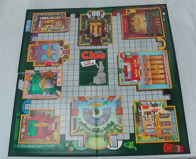 2002 The SIMPSONS 2nd Ed. CLUE Replacement GAME BOARD Springfield ...