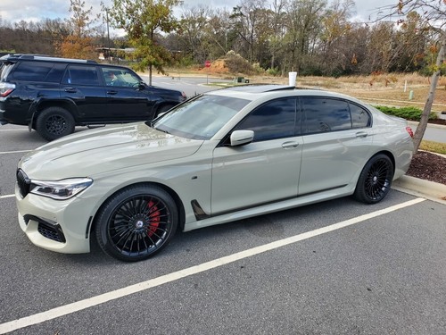 20" STAGGERED BLACK ALPINA B7 WHEELS RIMS E65 FITS BMW 740IL 750IL ...