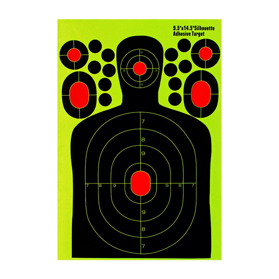 Shooting Targets Reactive Splatter Range Paper Target Gun Shoot Rifle 2 ...