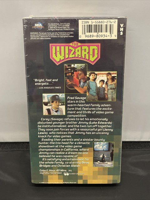 The Wizard VHS 1989 Nintendo Smb3 Fred Savage Christian Slater Luke ...