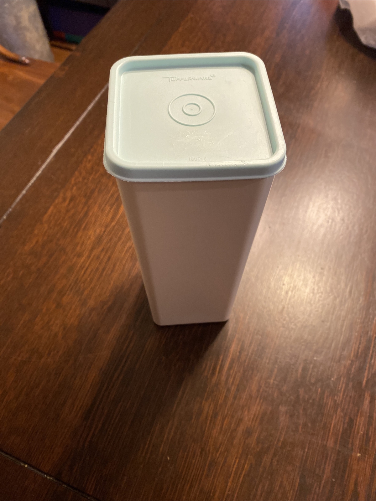 VTG Tupperware Velveeta Block Cheese Cracker Keeper +Tray Almond/Mint ...