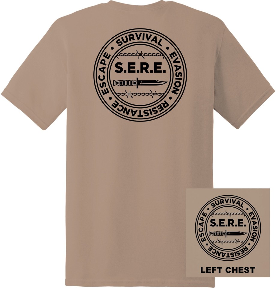 SERE Survival Evasion Resistance & Escape School T-Shirt | eBay