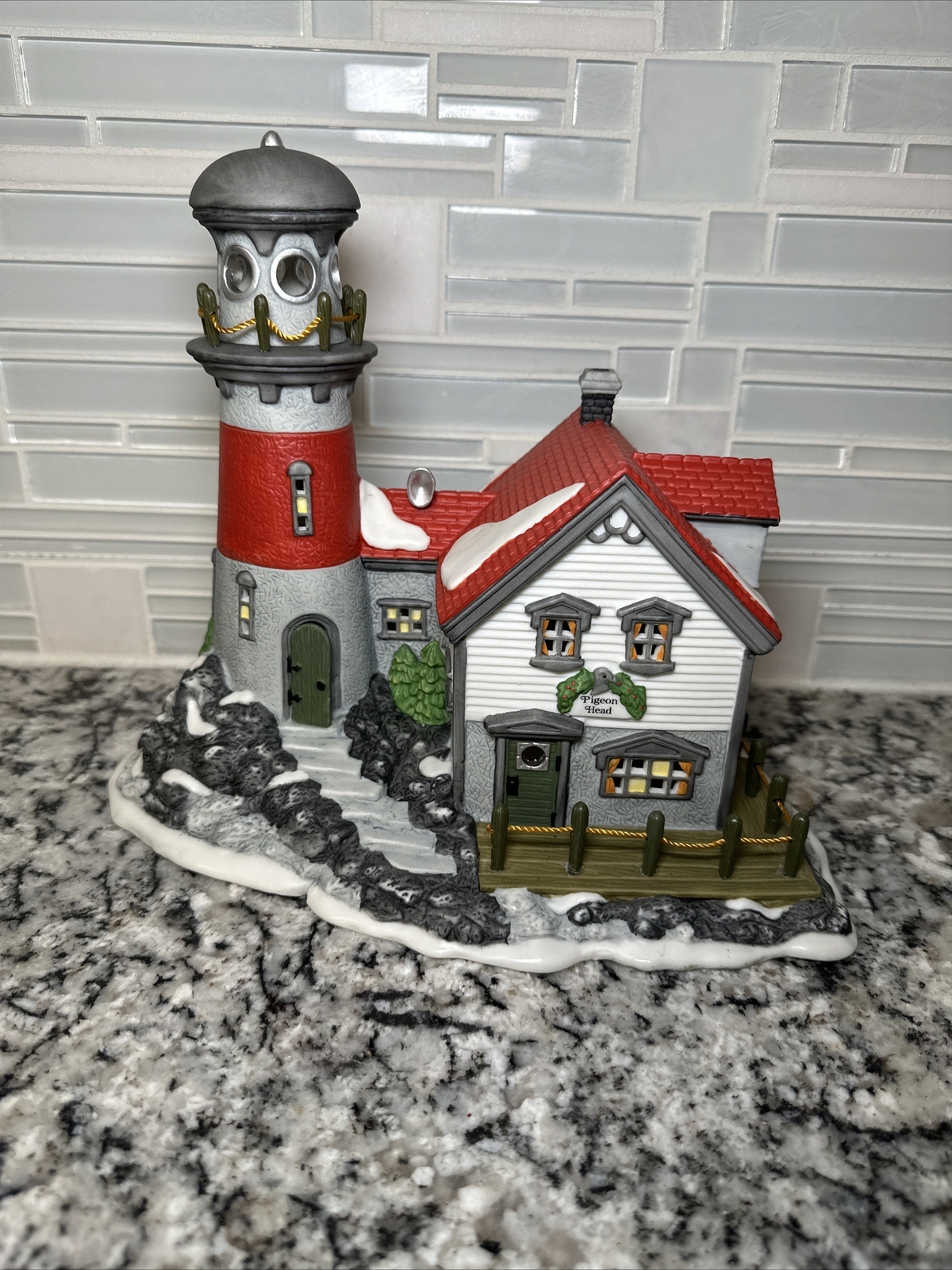 Dept 56 New England Village Series Pigeonhead Lighthouse (1994) | eBay