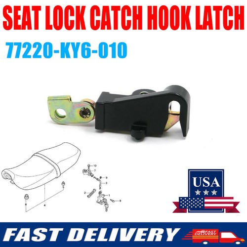 Seat Lock Catch Hook Latch Bolt For Honda CB250 CB600F 1100 CBR 77220 ...