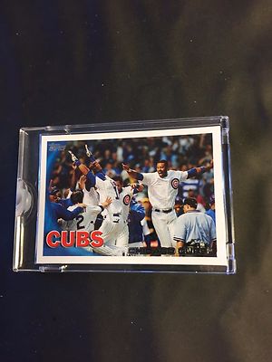 2010 Topps Vault Blank Back Chicago Cubs Team Card RARE 1/1 True 1 of 1 ...