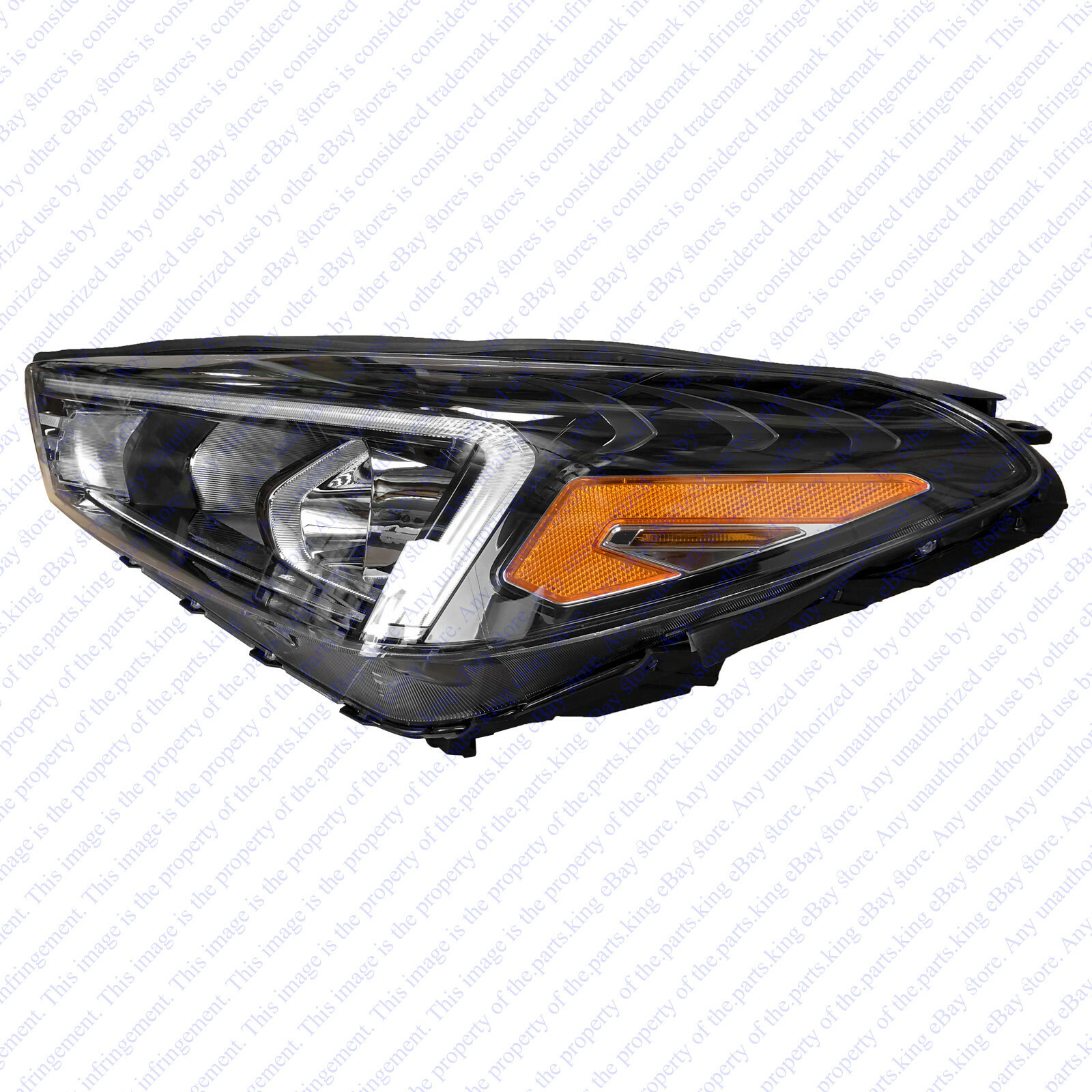 For 2019 2020 2021 Hyundai Tucson Headlight Assembly Halogen W LED DRL ...