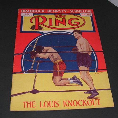 The Ring Magazine 1936 September Louis Knockout Boxing Magazine. | eBay