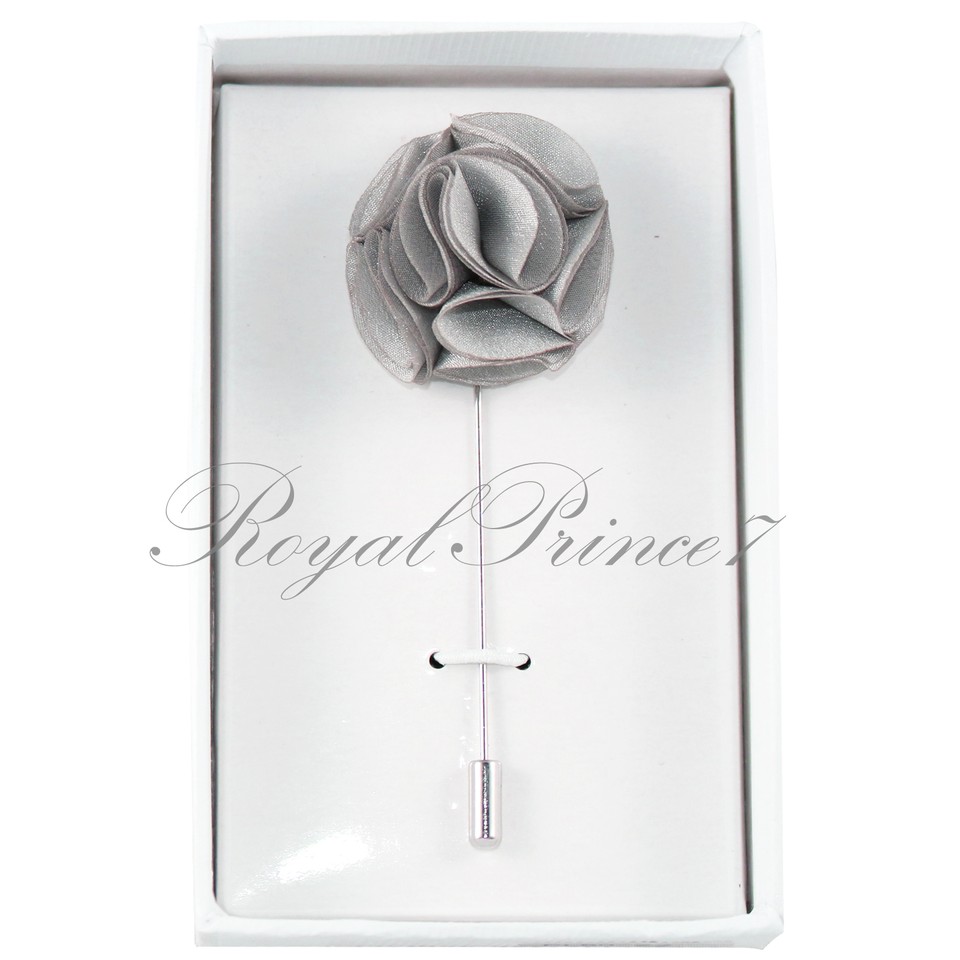 New in Box Mens Suit brooch chest buckle brooch Pin Floral flower lapel ...