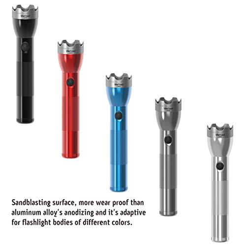 Weltool Stainless Steel Strike Bezel Lens for MagLite C / D Cell ...