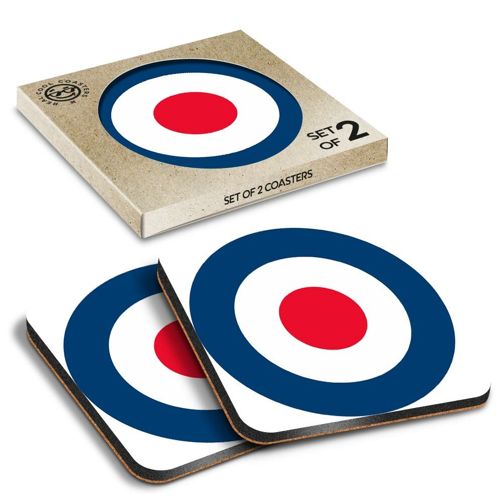 2 x Boxed Square Coasters - RAF Roundel Symbol Mod Retro #215 | eBay UK