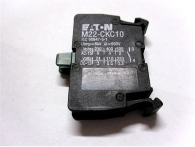 1Pcs New 26C5686 Eaton Moeller M22-CKC10 Contact Element 1No 6A Screw ...