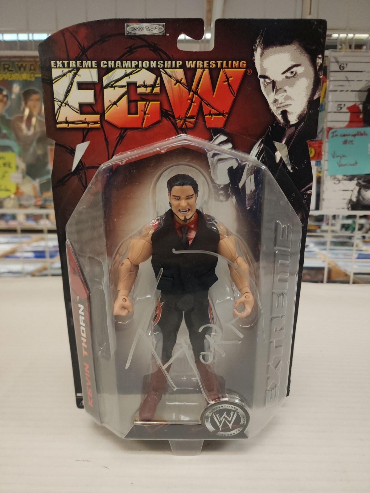 Kevin Thorn Wrestling WWE ECW Series 1 Action Figure New 2007 Writing ...