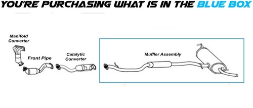 Exhaust Muffler Assembly fits: 2014-2019 Nissan Rogue 2.5L | eBay