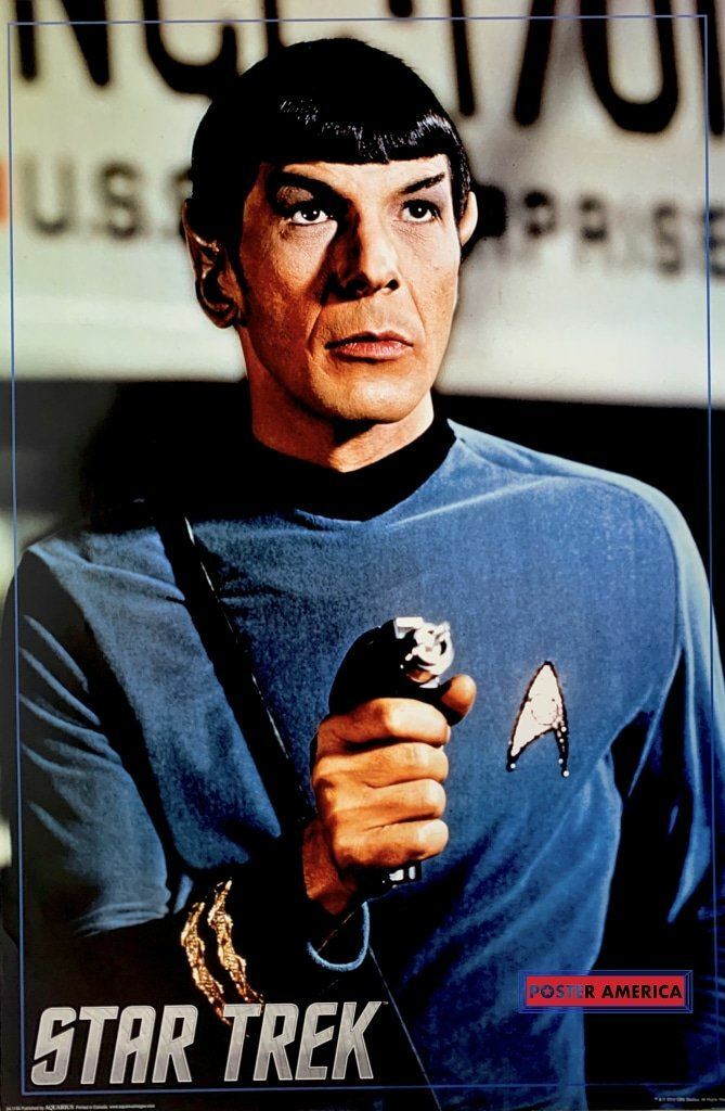 Spock Holding Ray Gun Rare Poster 24 x 36 | eBay