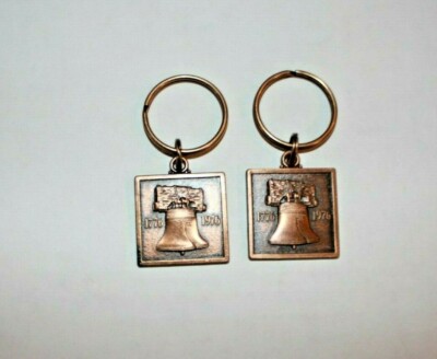 TWO Vintage 1776 - 1976 AMOCO Oil Metal Key Chain Watch FOB Drop in ...