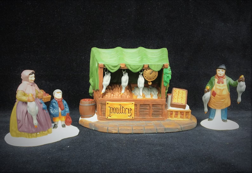 Department 56 Heritage Village Poultry Market 3pc Set Accessory #55590 ...