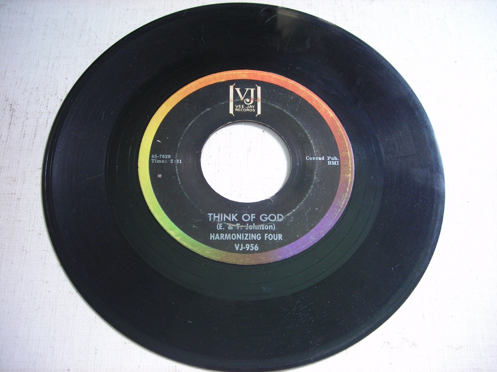 Harmonizing Four Tone the Bell / Think of God 1965 45rpm VG+ | eBay