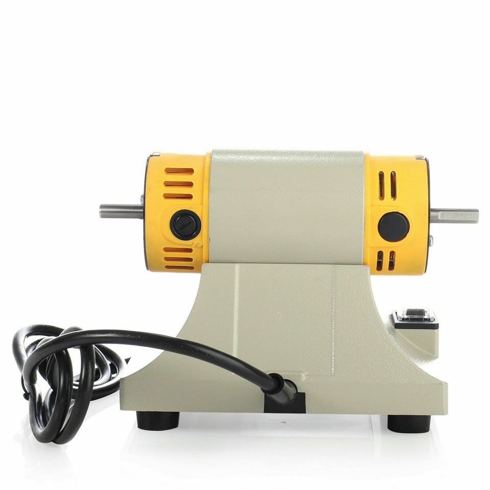 Bench Buffer Polisher 200W Mini Jewelry Rock Polishing Grinding Buffer ...