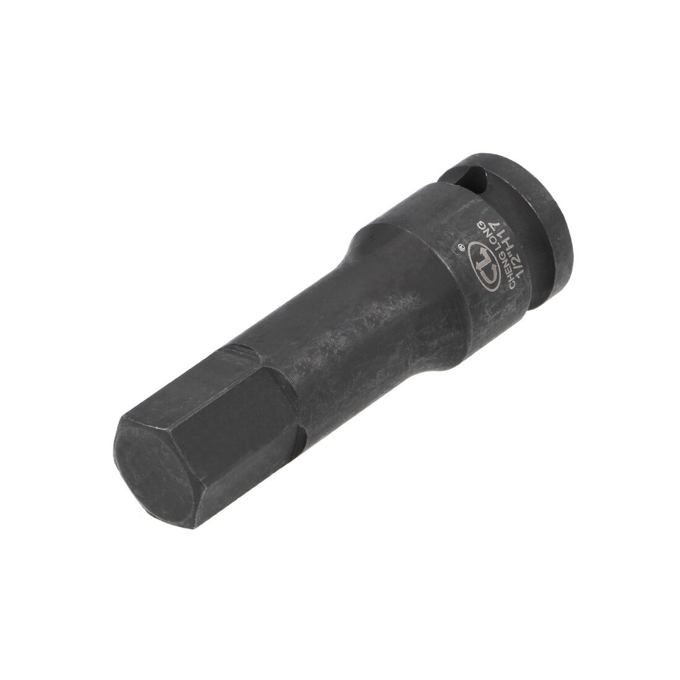 1/2" Drive x H17 17mm Impact Hex Bit Socket Metric 3" Length Cr-Mo ...