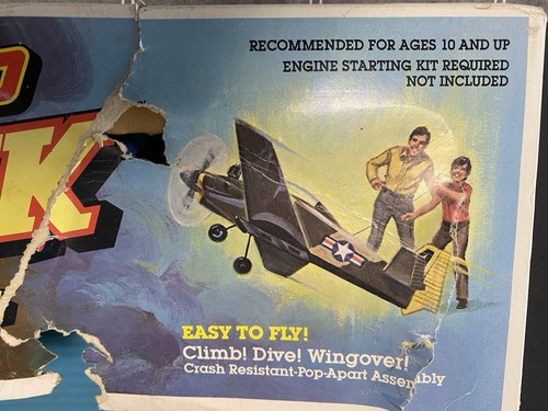 Rare! NOS Cox Tyco Sky Hawk Flying .049 Gas Engine Powered Control Line ...