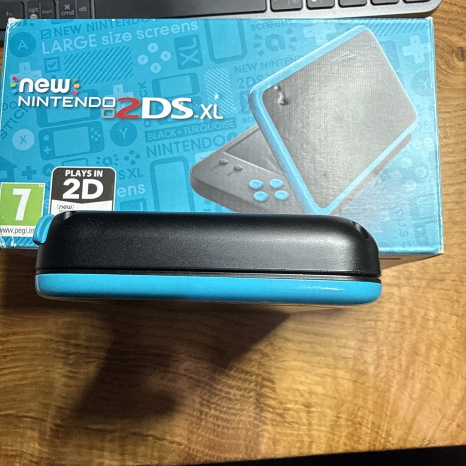 New Nintendo 2DS XL - Black & Blue Boxed With Charger | eBay UK