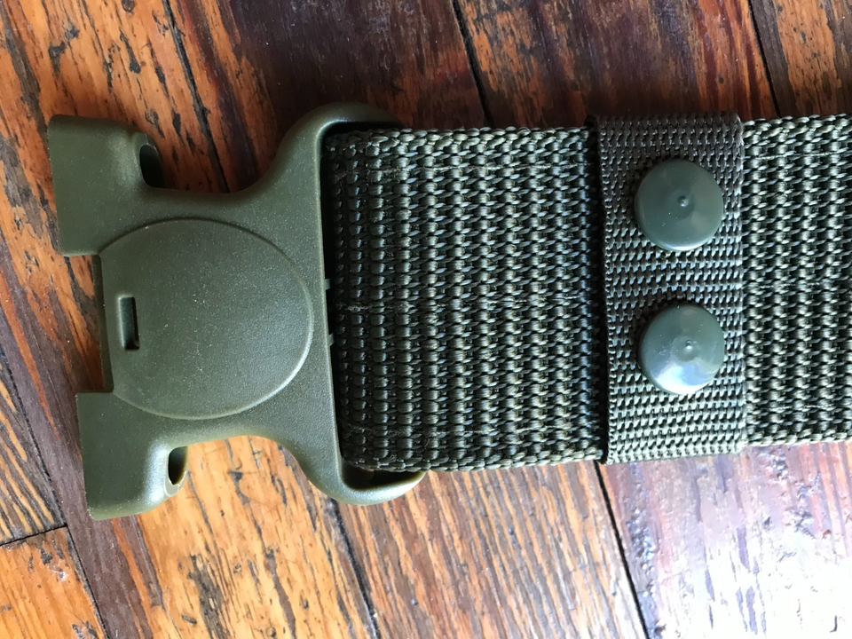 NOS US army blackhawk industries LBE duty pistol utility belt OD green ...