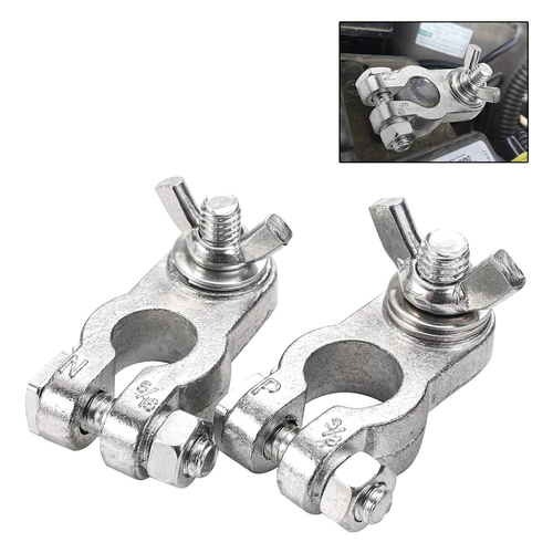 Car Battery Terminal End with Wing Nut Terminal Connectors Zinc-Alloy ...