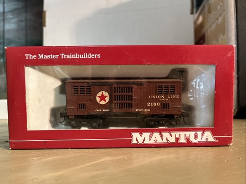 HO - Mantua 28' Wooden 1860 Horse Car Pennsy RR, Union Line - MAN ...