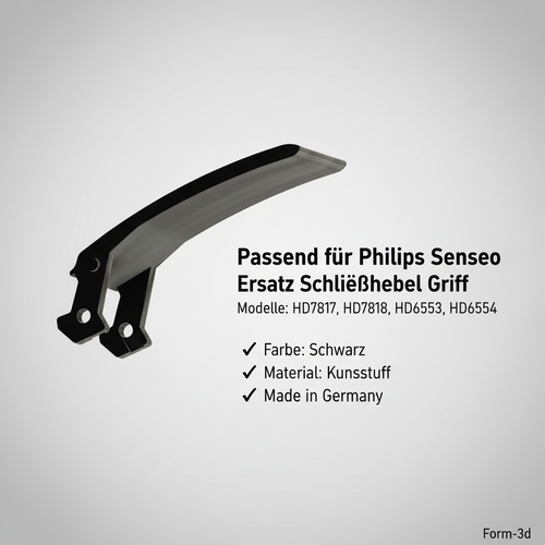 Verschlusshebel Griff passend für Philips Senseo HD7817 HD7818 HD6553 ...