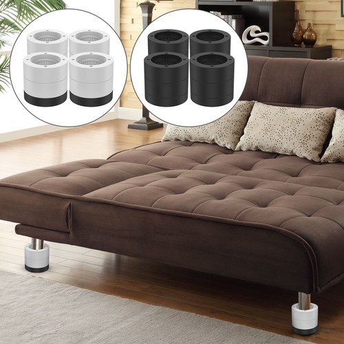 4Pc Round Furniture Riser Heavy Duty Bed Table Round Chair Riser ...