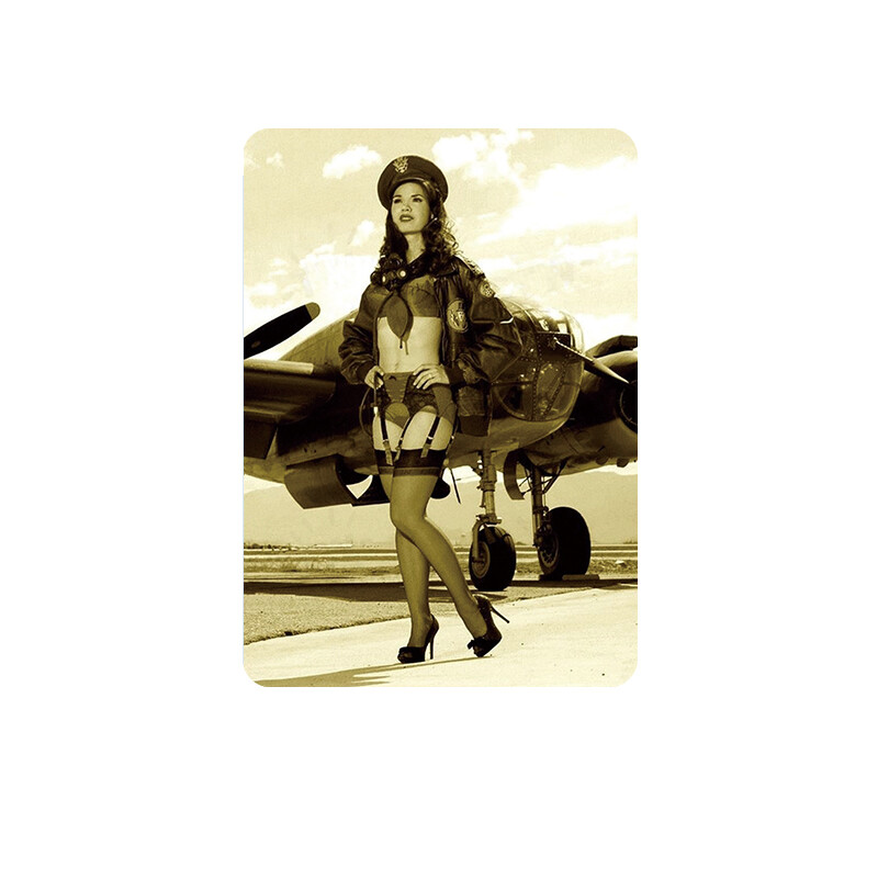Tin Metal Sign Tin Poster Pin-up Girl Vintage Metal Plaque Home Club ...