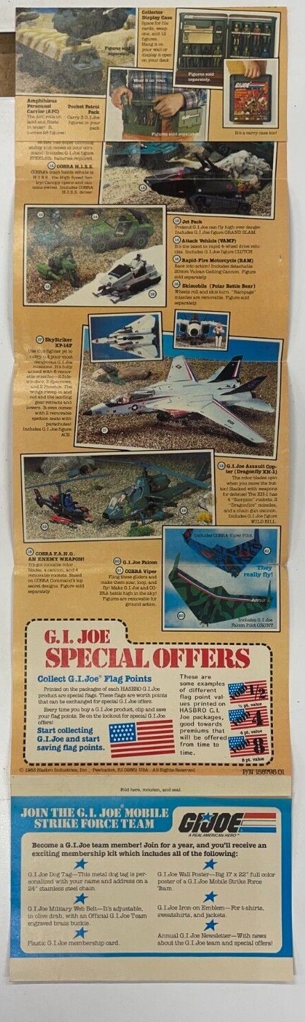 ***YOU PICK**** Vintage GI Joe Catalogs Inserts Missions STRIKE ...