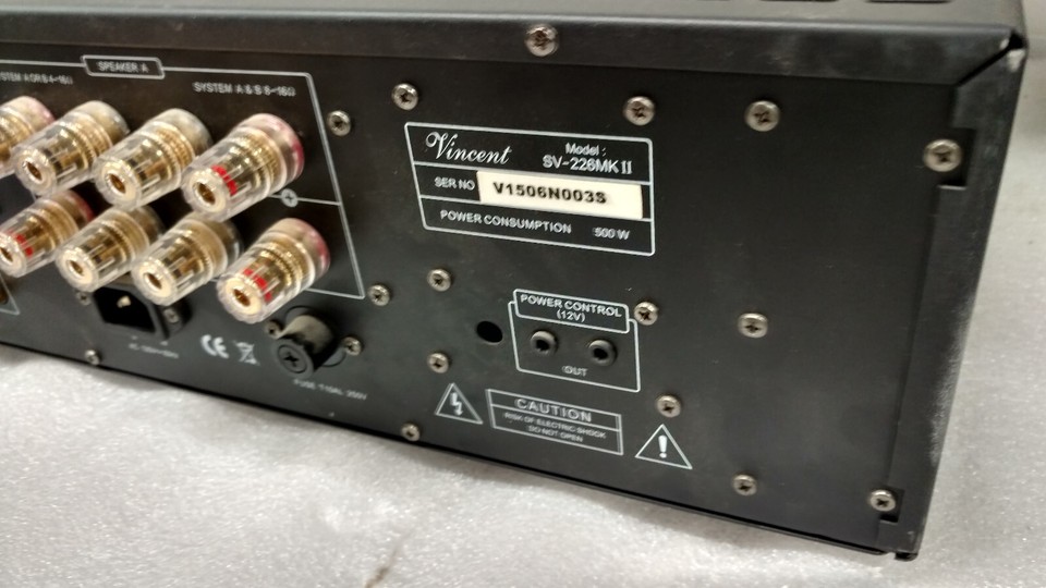 Vincent SV-226 MkII Audiphile Class A Tube Hybrid Integrated Amplifier ...