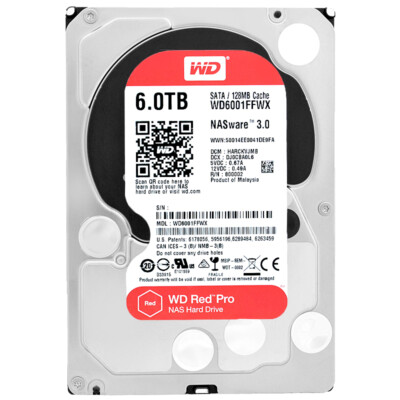 Western Digital RED 6TB WD6001FFWX 7200 RPM 128Mb Cache Sata III 3.5 ...
