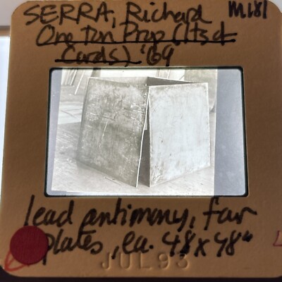 Richard Serra “One Ton Prop” Minimalism 35mm Art Slide | eBay