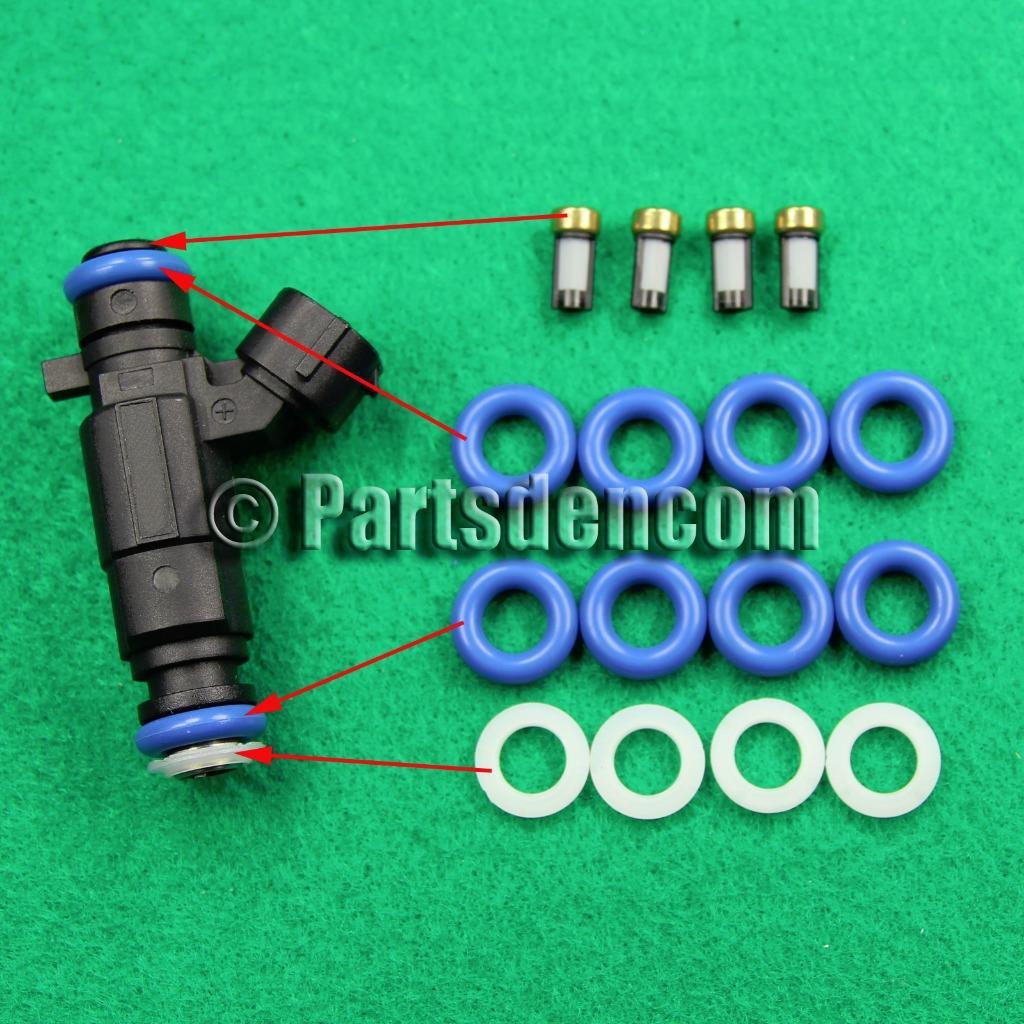FUEL INJECTOR SERVICE KIT FITS HYUNDAI EXCEL X3 G4FK 1.5L DOHC 95-00 ...