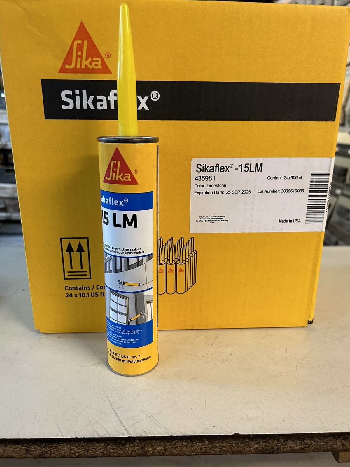 Sikaflex 15LM Low Modulus Polyurethane Sealant 10.1 Oz tubes Limestone ...