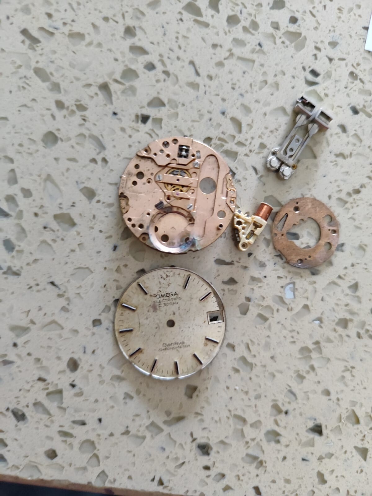 Omega Cal 1250, -1260 Incomplete Movement for Parts Used | eBay