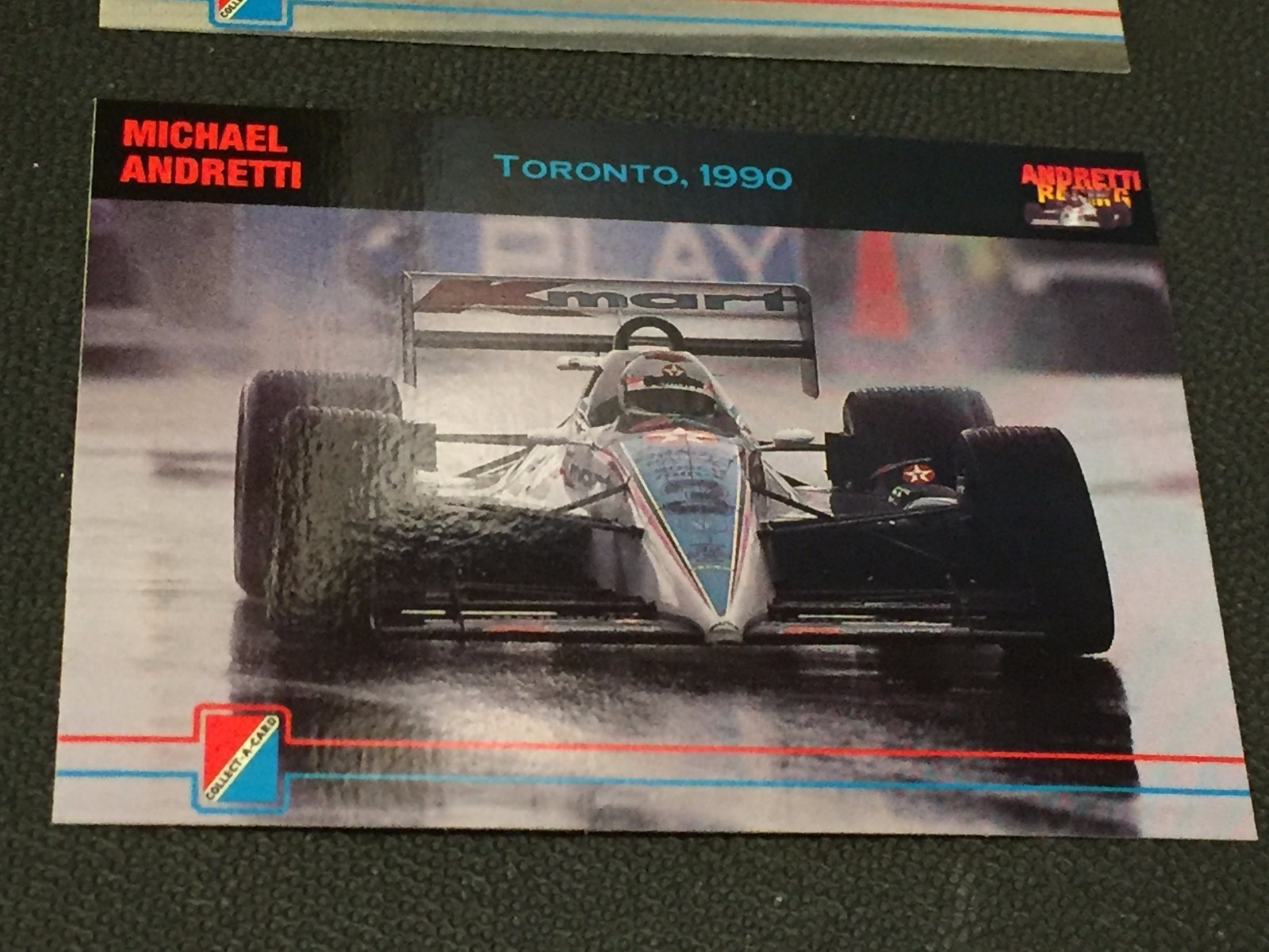 MARIO & MICHAEL ANDRETTI 1992 Collect-A-Card Andretti Racing PROMO Lot ...