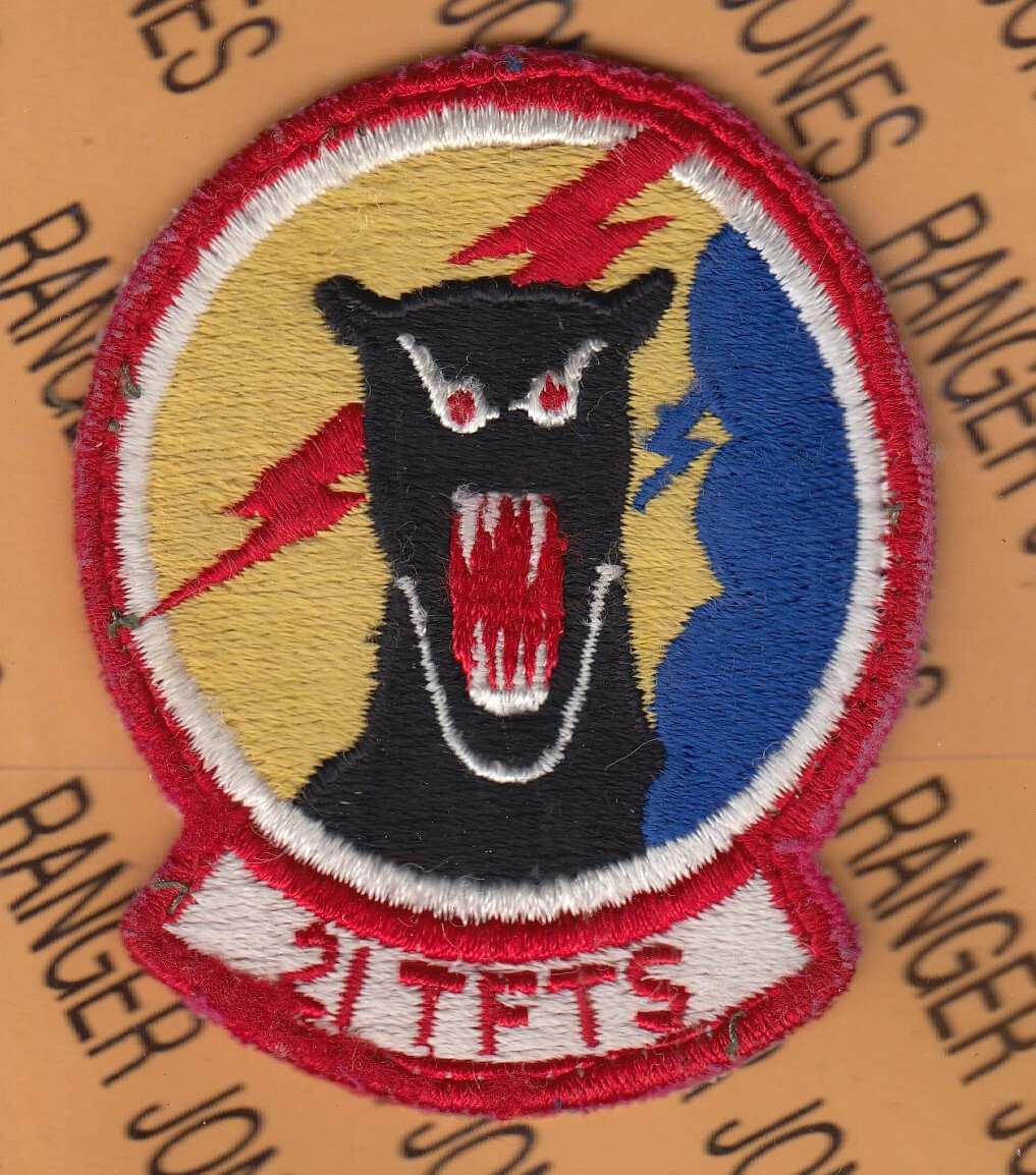 USAF Air Force 21st Tactical Fighter Training Sq TFTS ~3.5" patch c/e ...