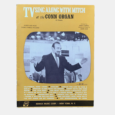 Conn Organ Music TV Sing Along with Mitch Book Sheet Music Chord ...