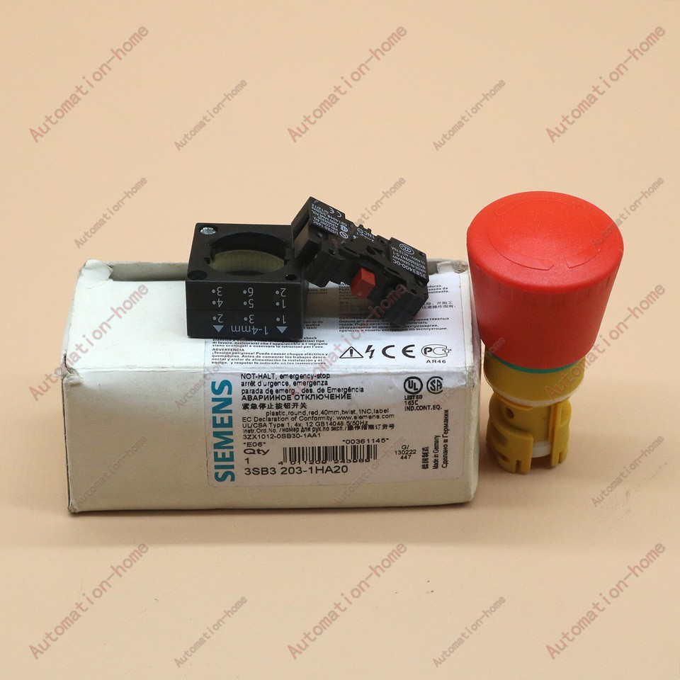 1 PCS NEW Siemens emergency stop button switch 3SB3203-1HA20 SPOT STOCK ...