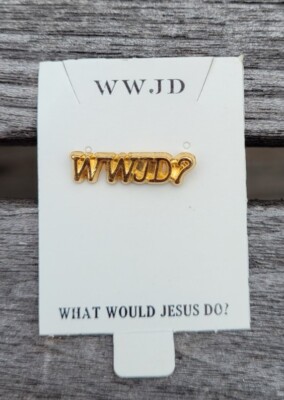 NOS Gold Tone WWJD Lapel Pin Push-Back-Pin (10 items) | eBay