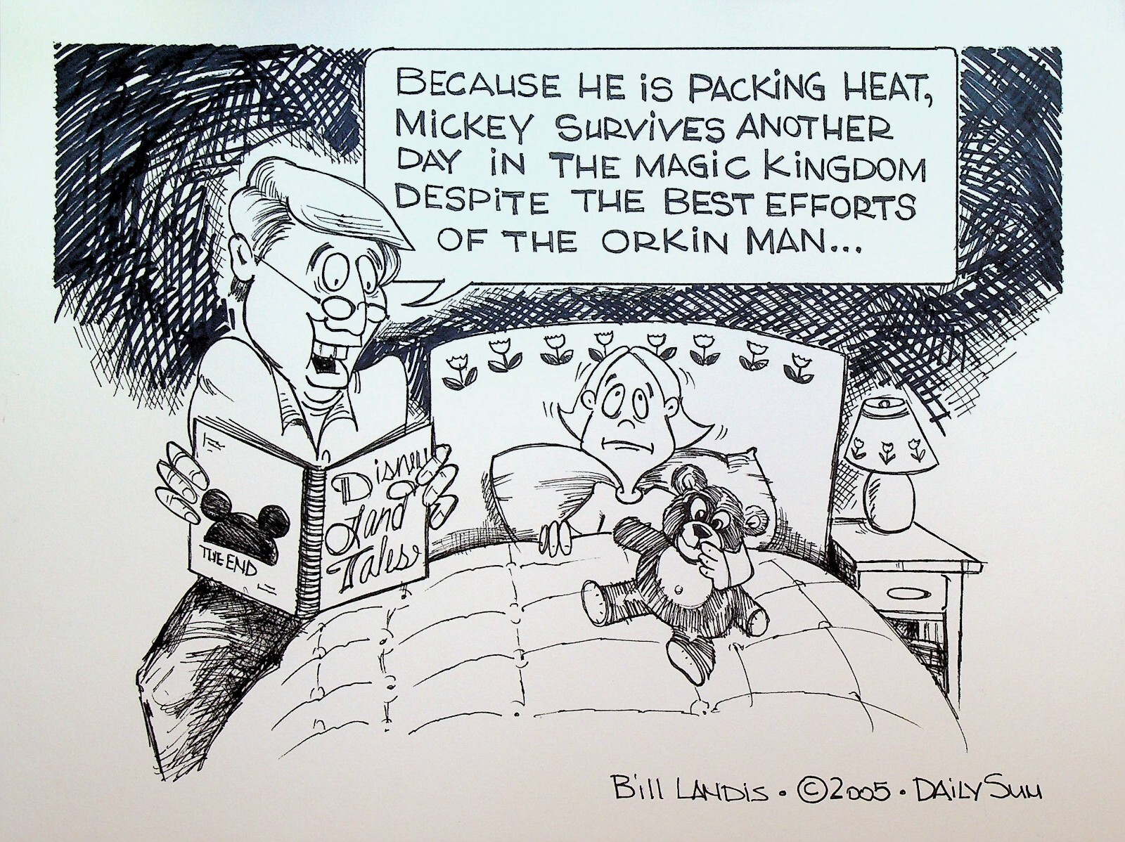 Bill Landis Original Cartoon Art The Villages Daily Sun 2005 Magic ...