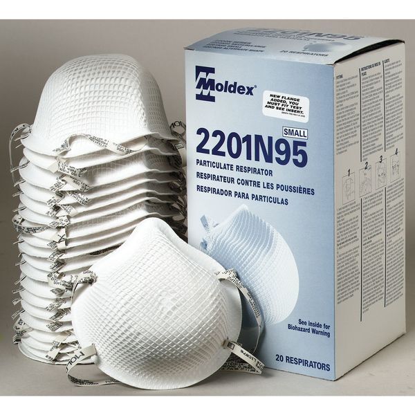 Moldex 2201N95 Particulate Respirator Mask, Small (Pack of 20) | eBay