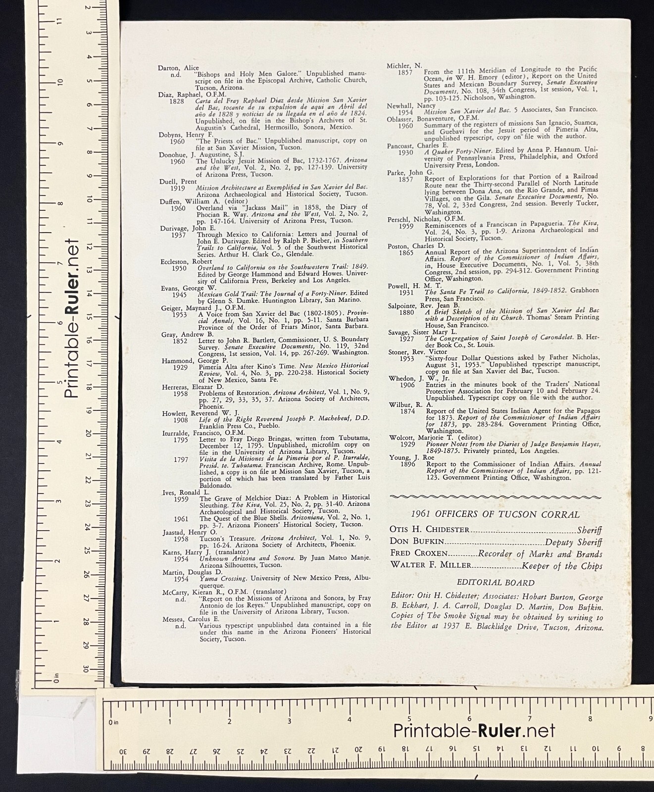 1971 Smoke Signal Mission San Xavier Del Bac Desert Church VTG Arizona ...