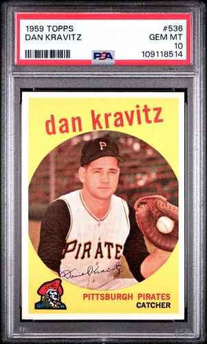 1959 TOPPS #536 DAN KRAVITZ PSA 10 | eBay