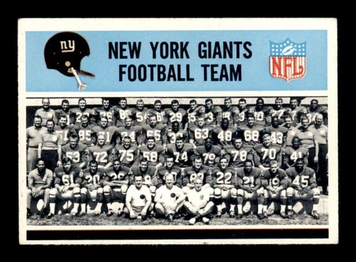 1966 Philadelphia #118 New York Giants VGEX X3525825 | eBay