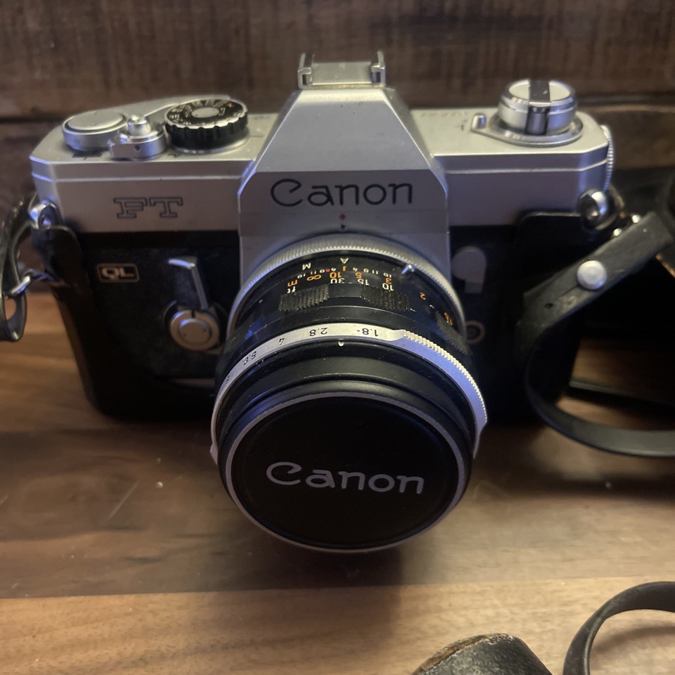 Vintage Canon FT QL 35mm Film Camera - EUC With Lens | eBay