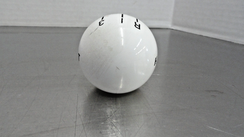 4 Speed Muncie Shift Knob Hurst Shifter Ball White Rat Rod 3/8"-16 ...